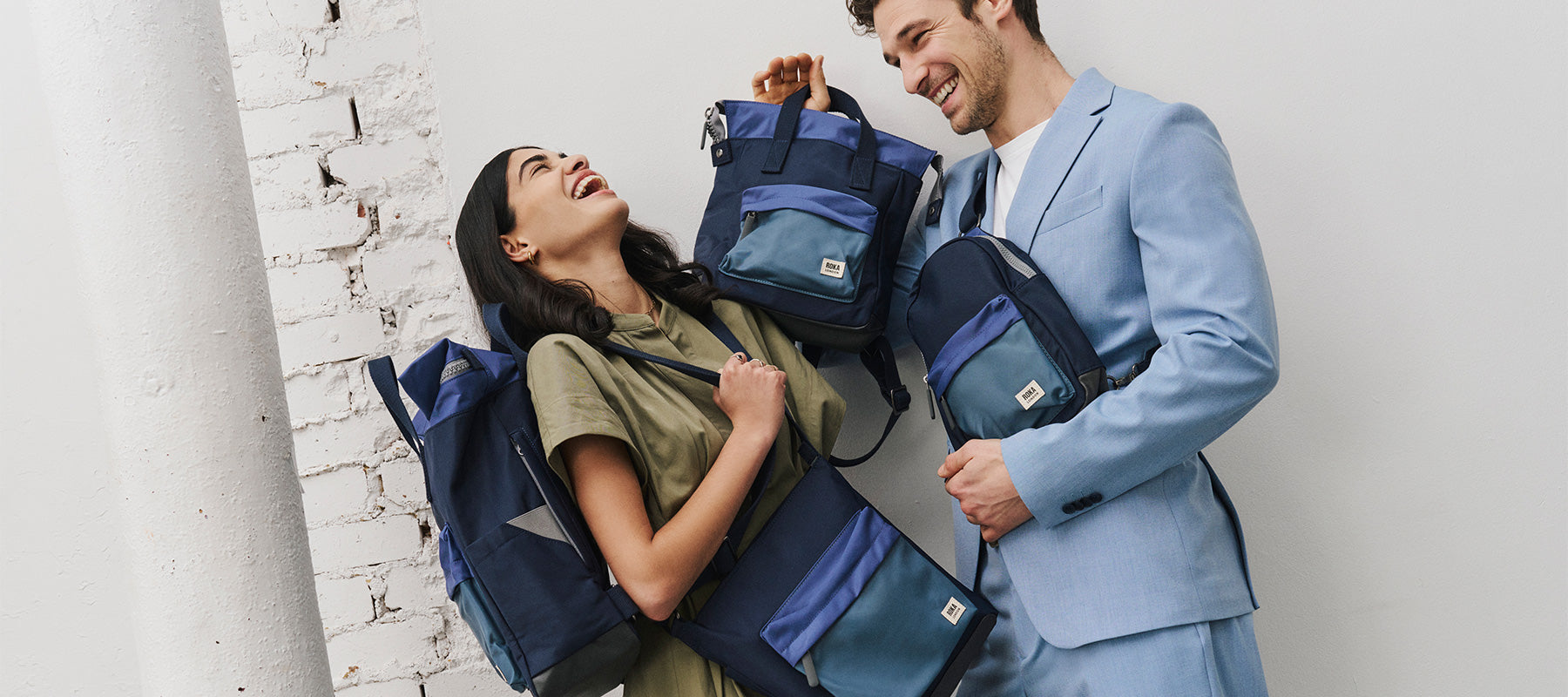 Indigo Tonal Collection: Limited Edition Print Bags – ROKA London