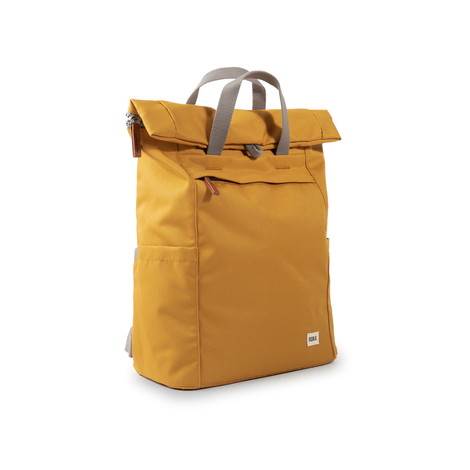 ROKA London | Finchley Sustainable Backpack | Flax Yellow