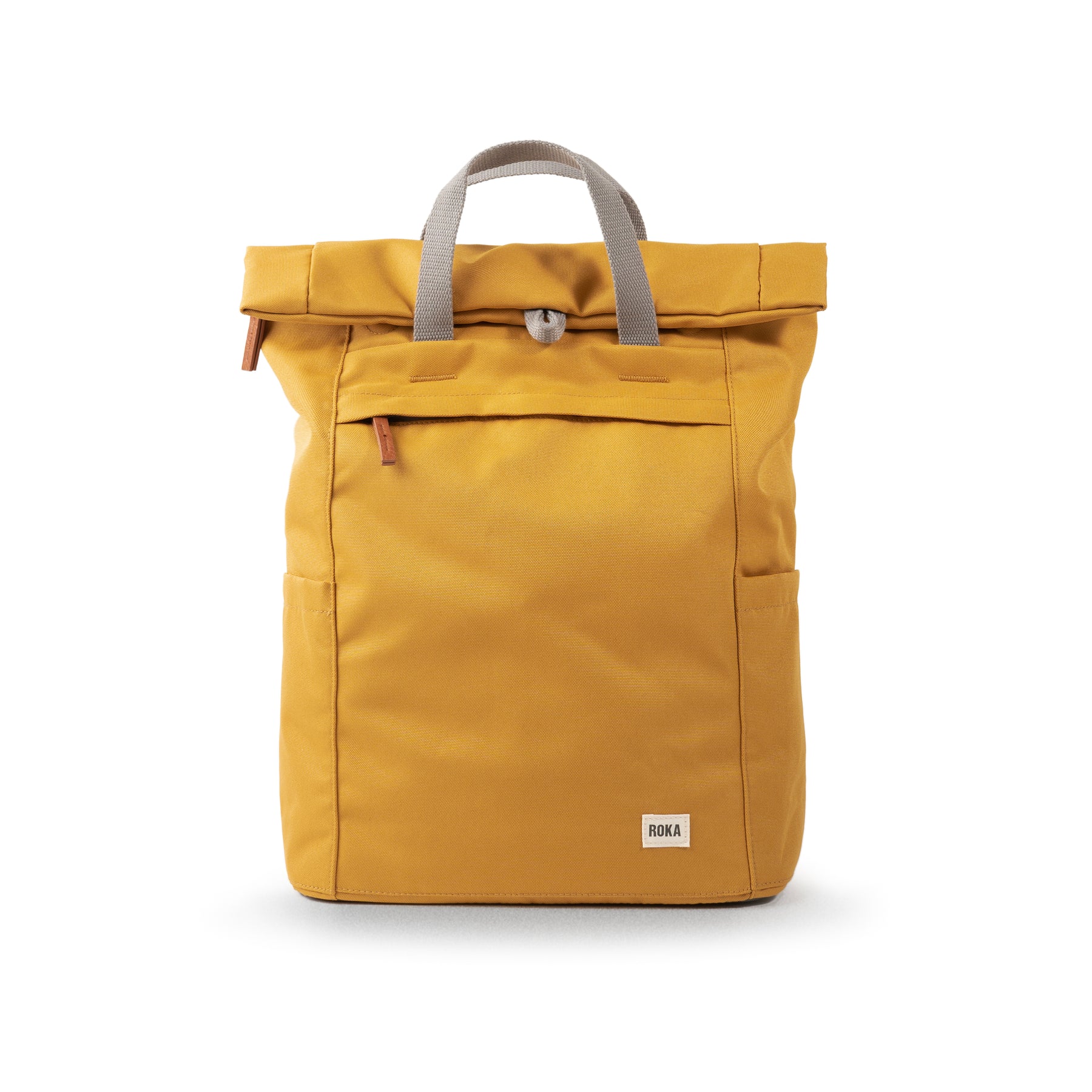 ROKA London | Finchley Sustainable Backpack | Flax Yellow