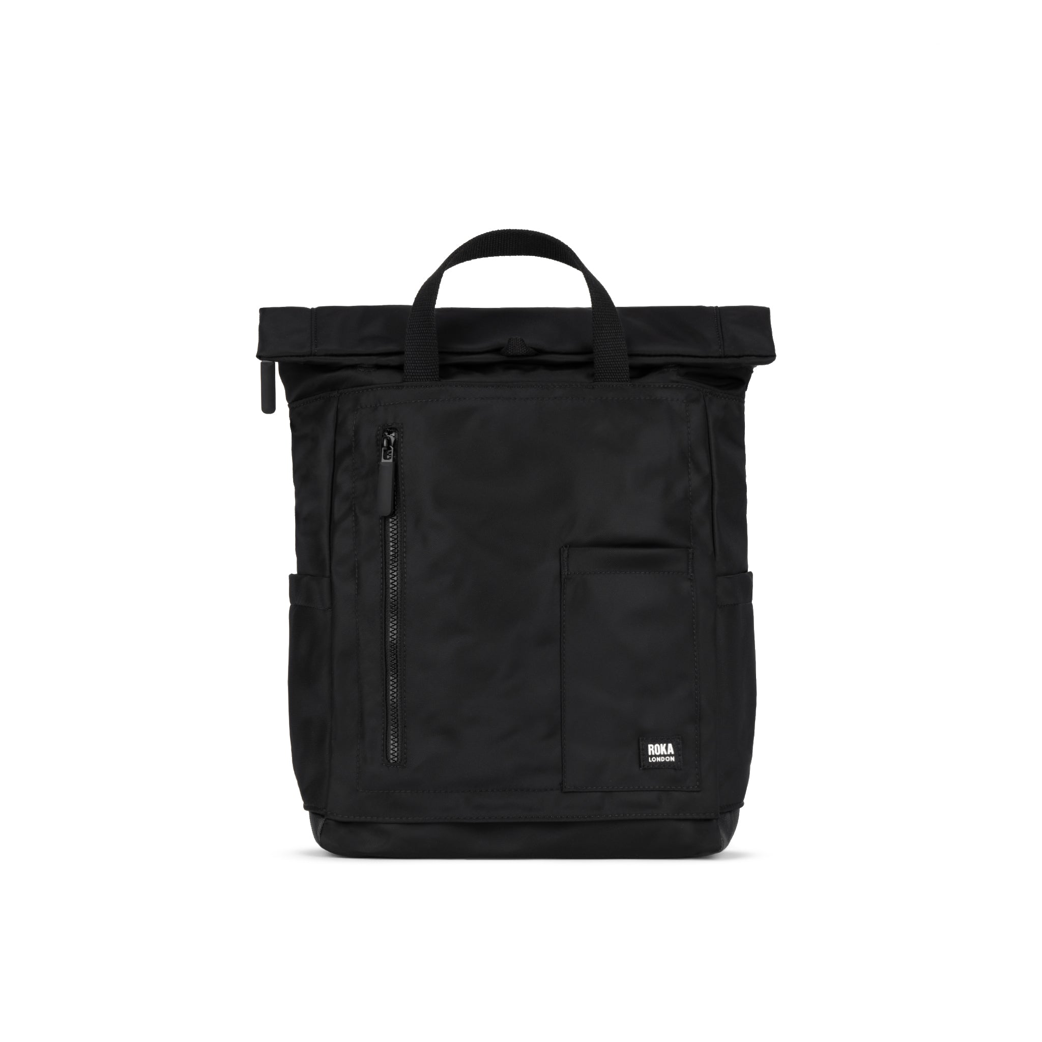 All Black Camden P Backpack in Black – ROKA London