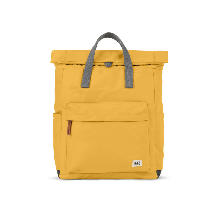 Canfield Roll Top Backpack in Corn – ROKA London
