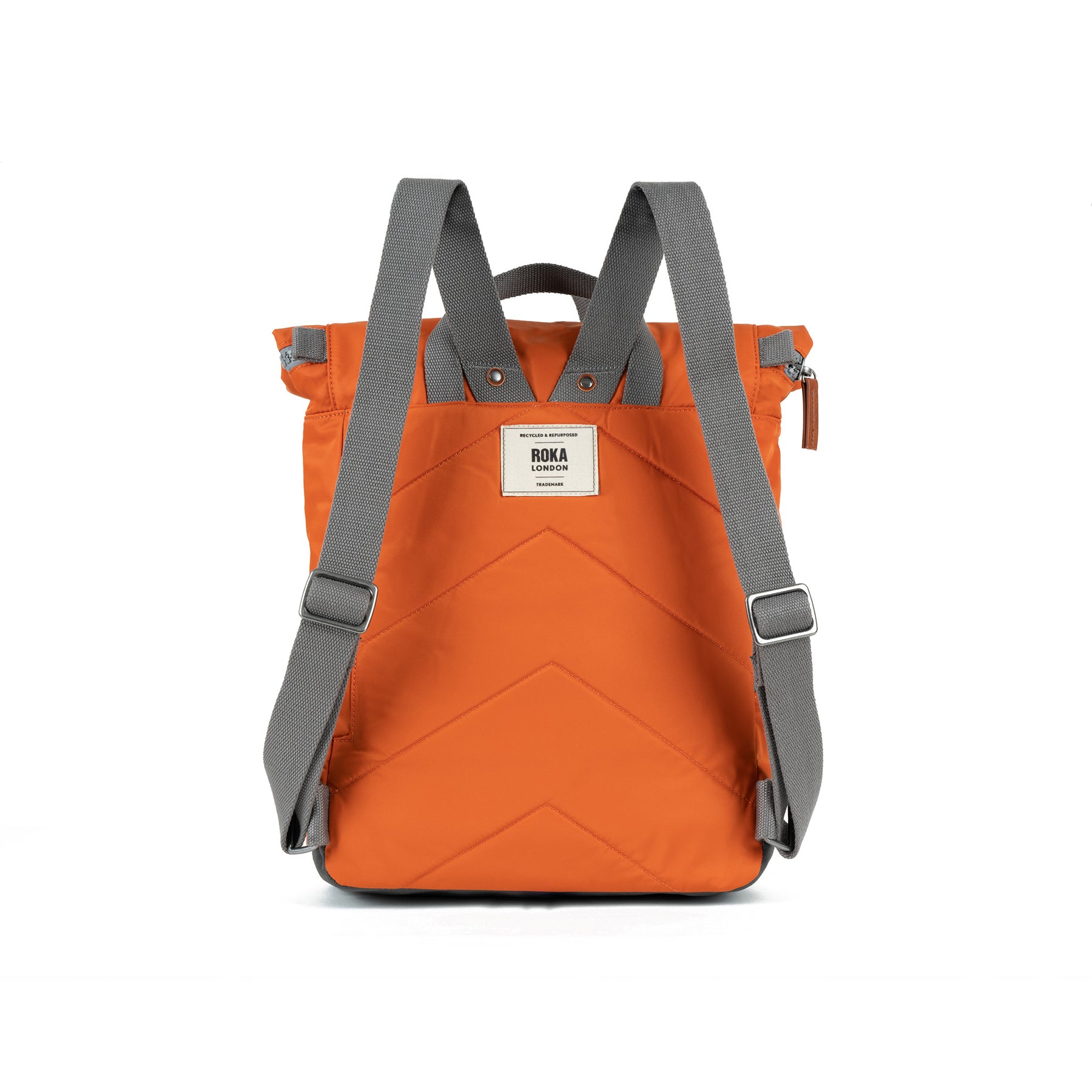 Canfield B Burnt Orange | Recycled & Eco-Friendly Backpacks | ROKA London