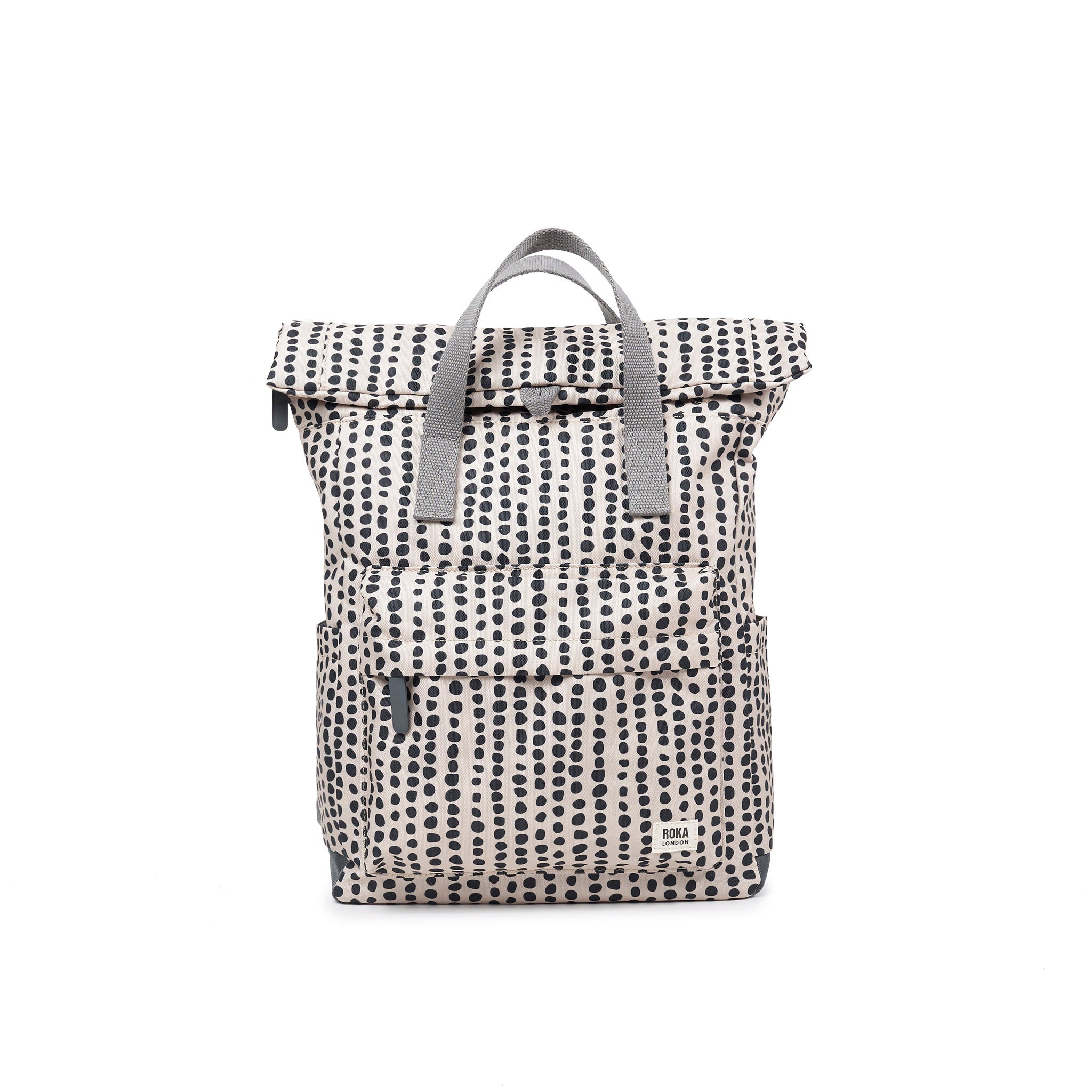 Canfield Roll Top Backpack in Linear Dot – ROKA London