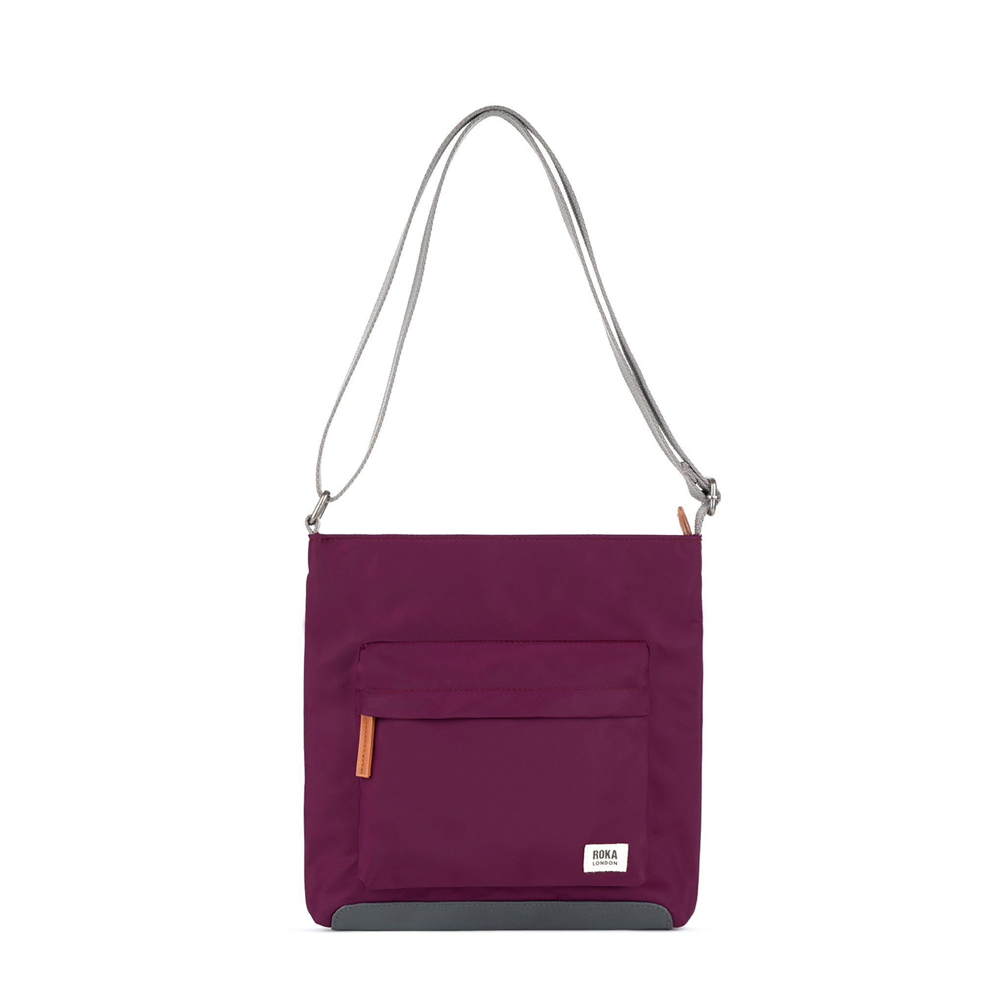 Kennington Crossbody in Royal Burgundy – ROKA London