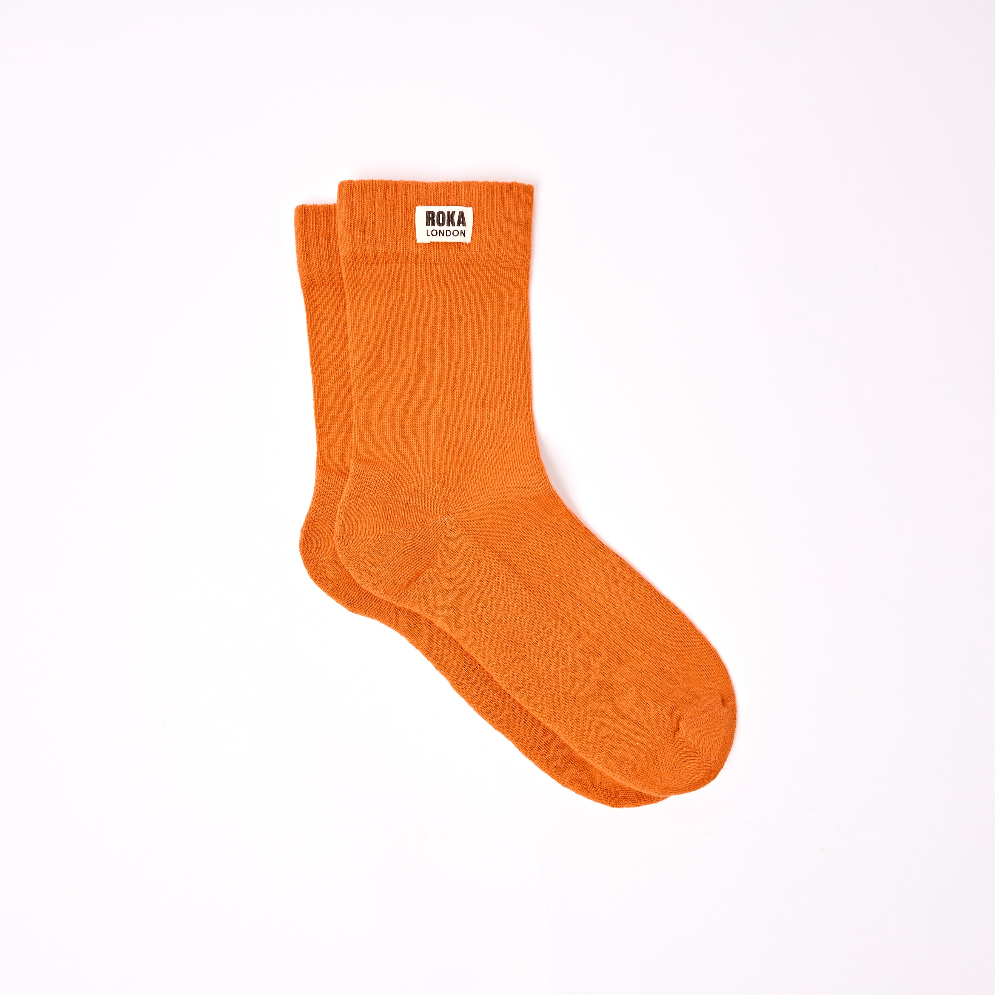 Wimbledon Crew Socks for Men in Burnt Orange – ROKA London