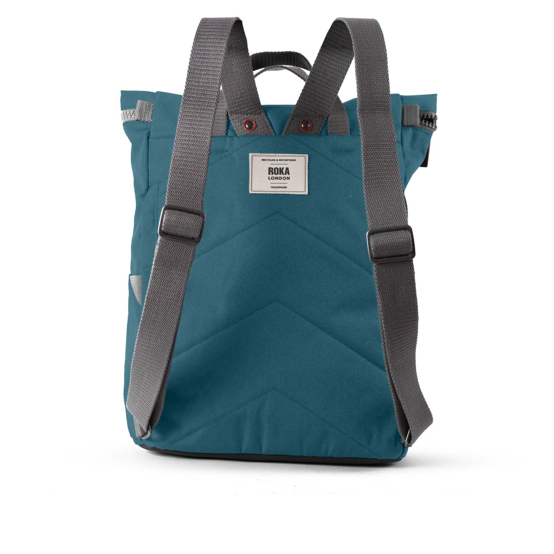 ROKA London | Finchley Sustainable Backpack | Teal Blue
