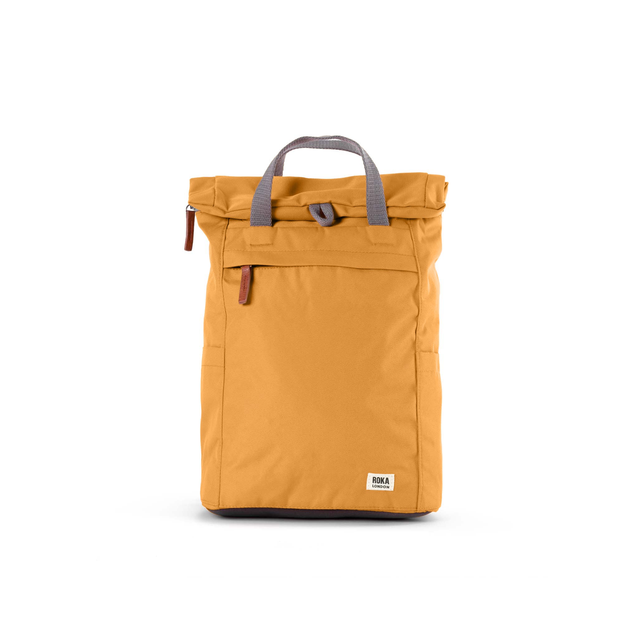 ROKA London | Finchley Sustainable Backpack | Flax Yellow