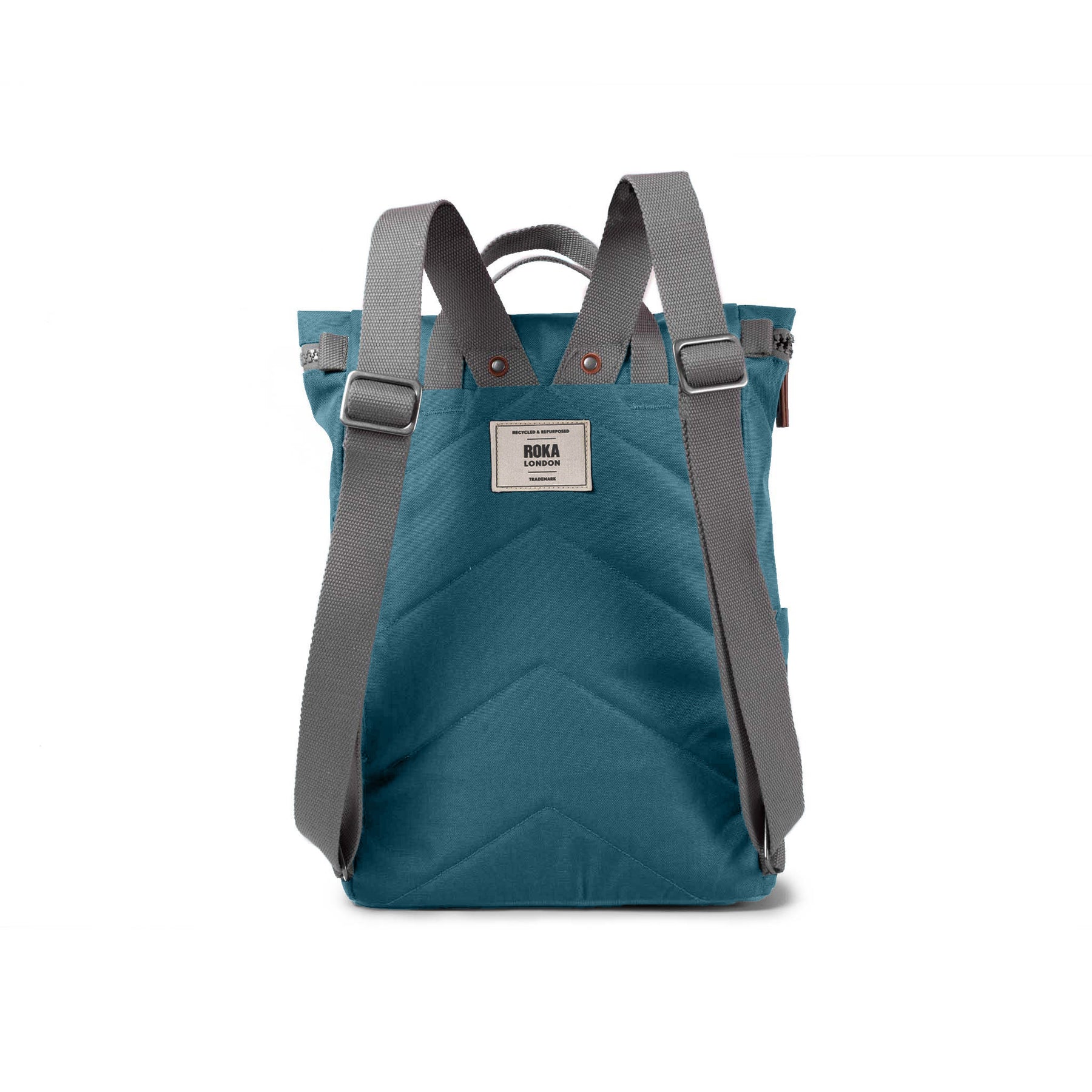 ROKA London | Finchley Sustainable Backpack | Teal Blue